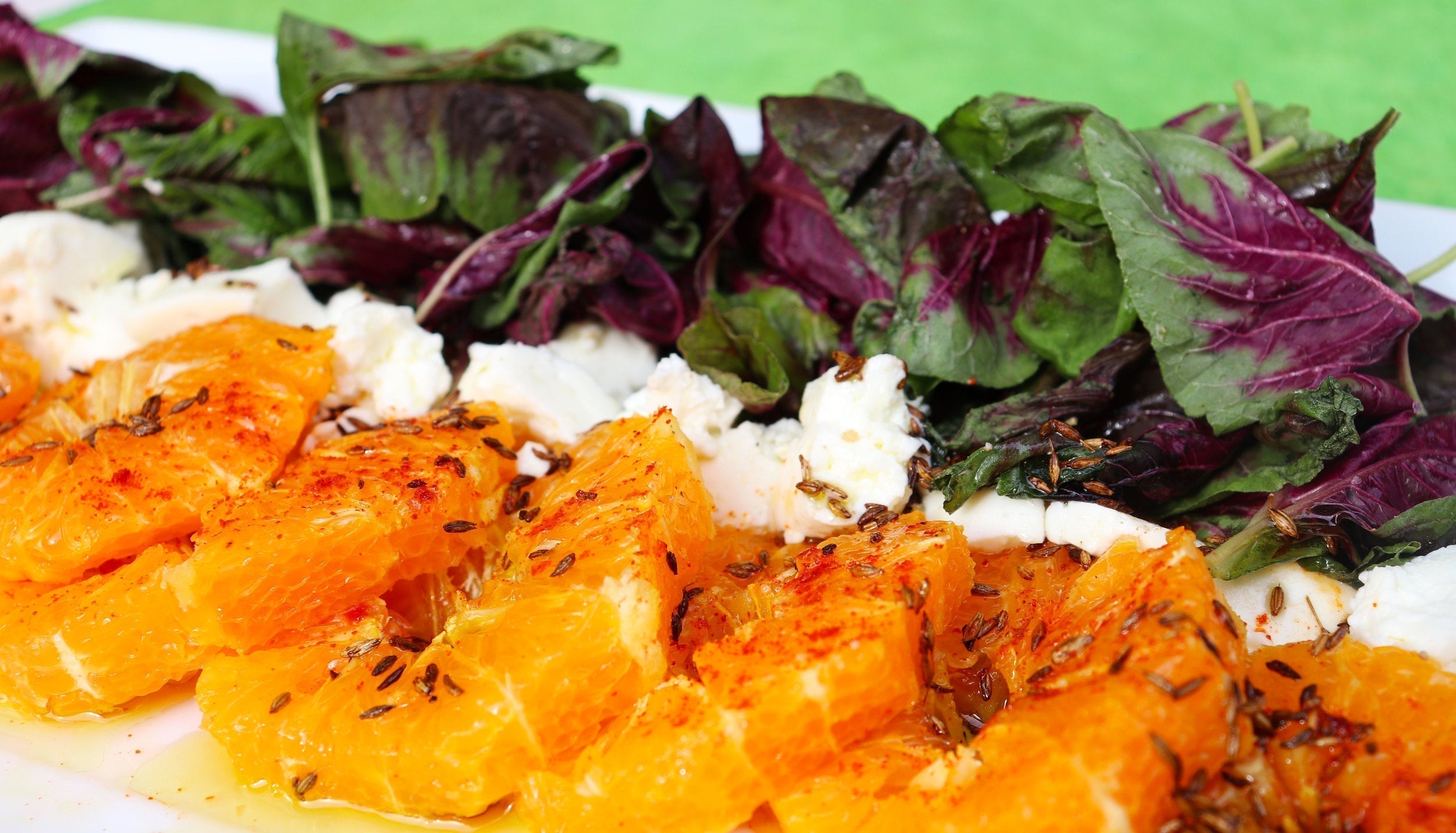 Orange Amaranth Salad – india1948